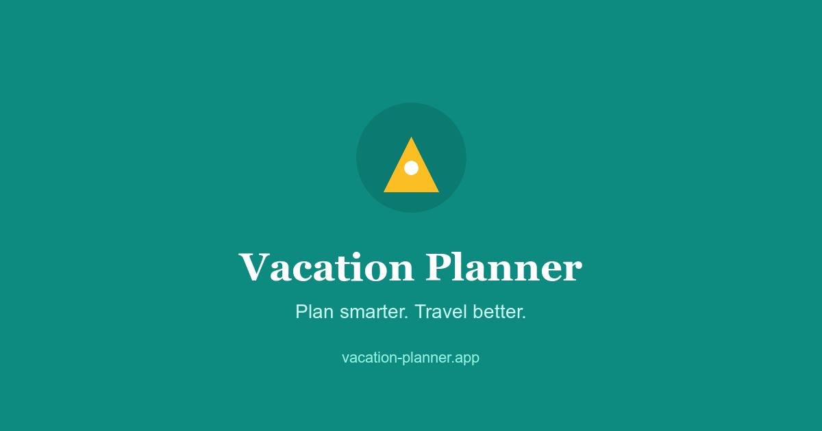 Vacation Planner Blog